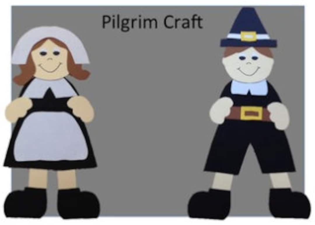 Pilgrim Boy and Girl Craft (A Thanksgiving Craft) - Etsy