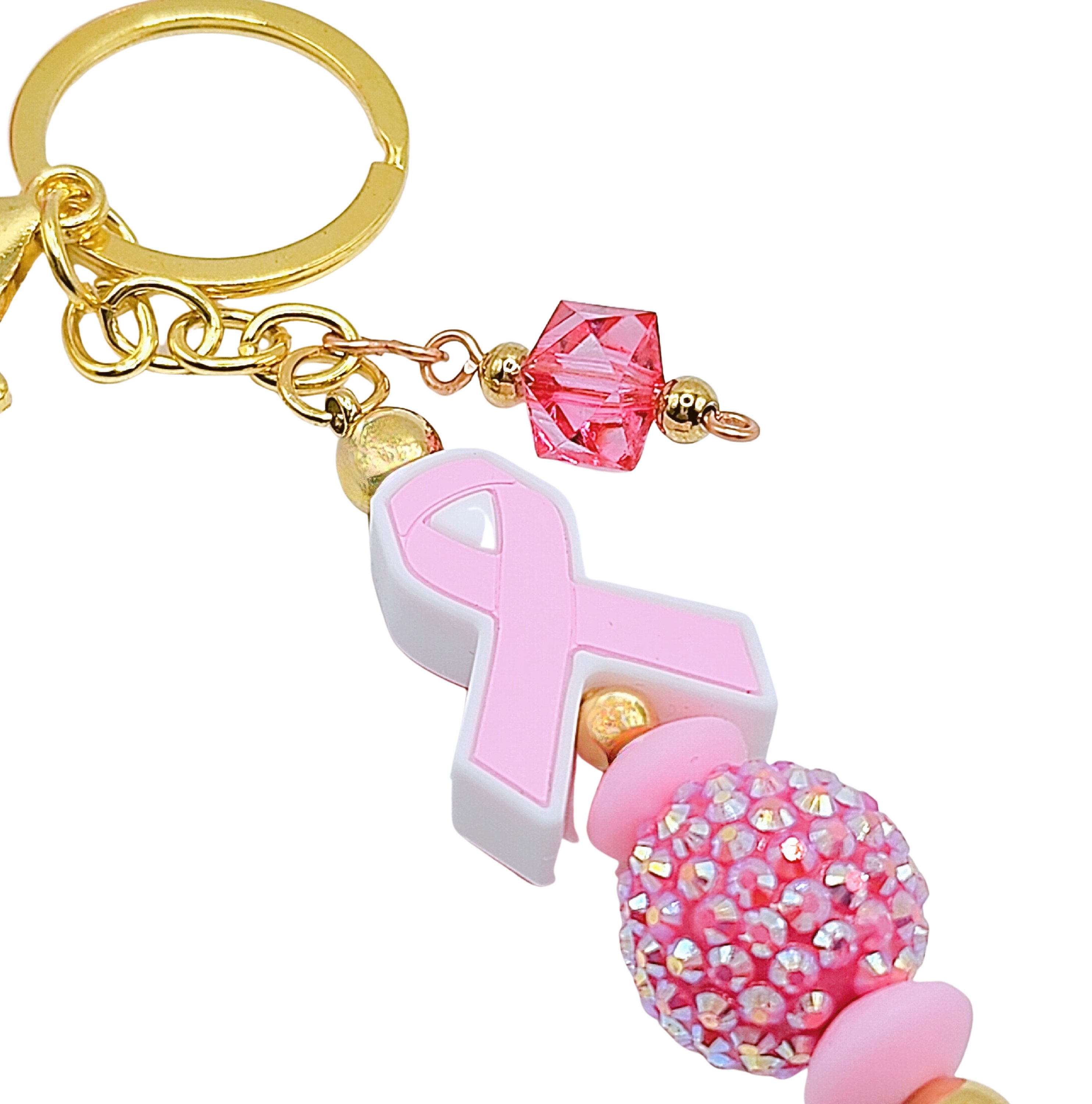Breast Cancer Keychain Breast Cancer Gifts Breast Cancer - Etsy