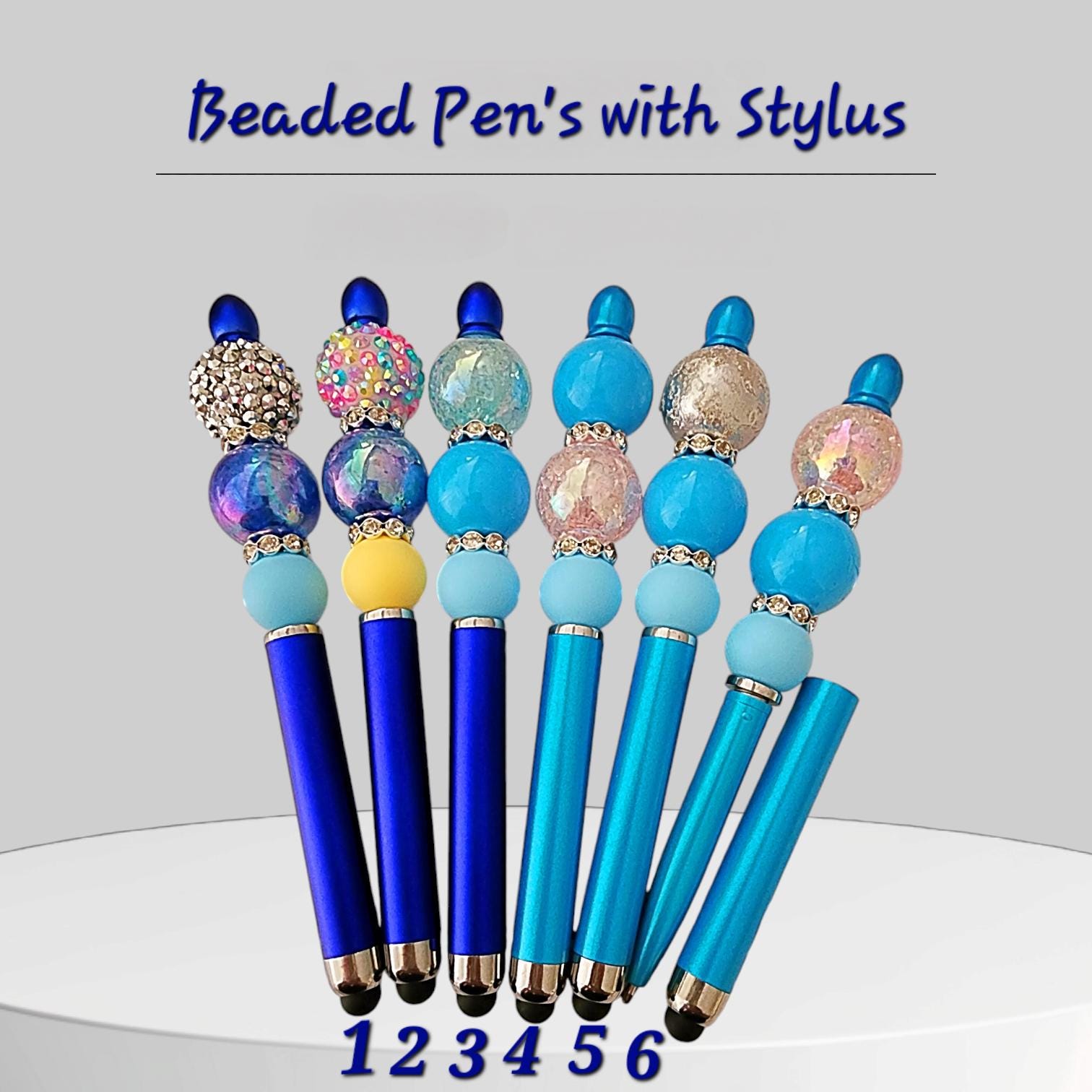 Stylus Beaded Pen, Pen With Stylus, Stylus for Phone, Stylus for Tablet ...