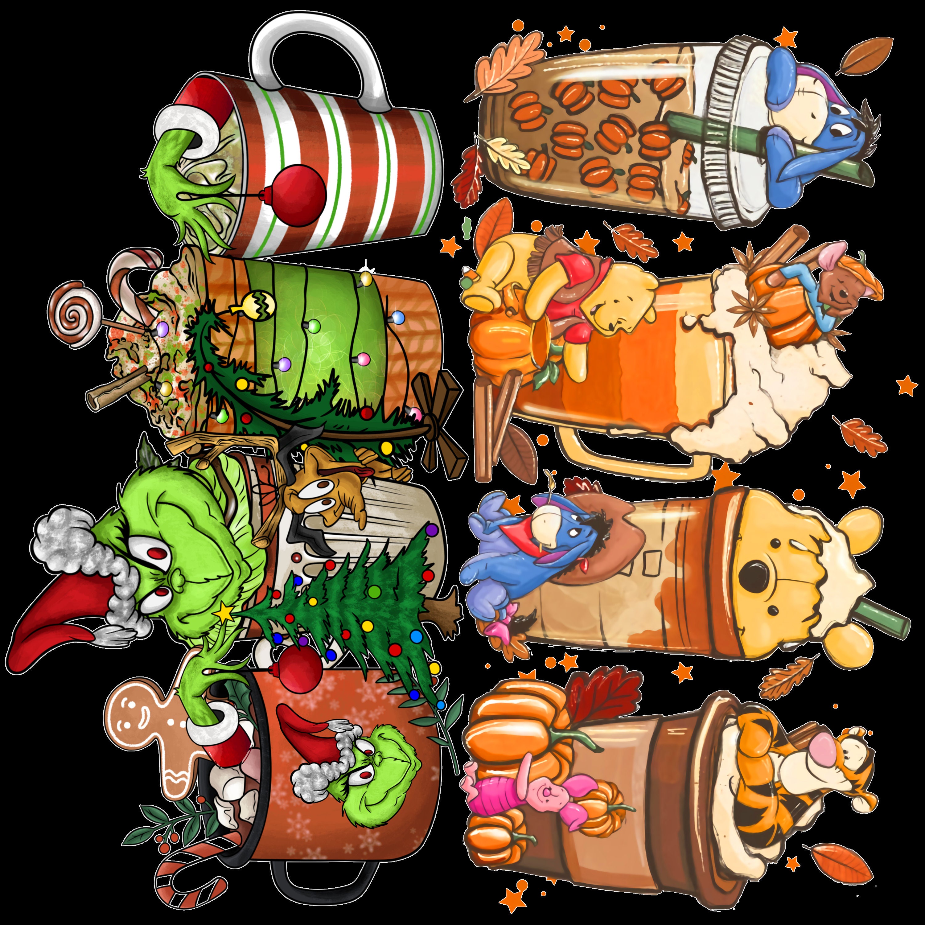 Grinch Pooh - Etsy