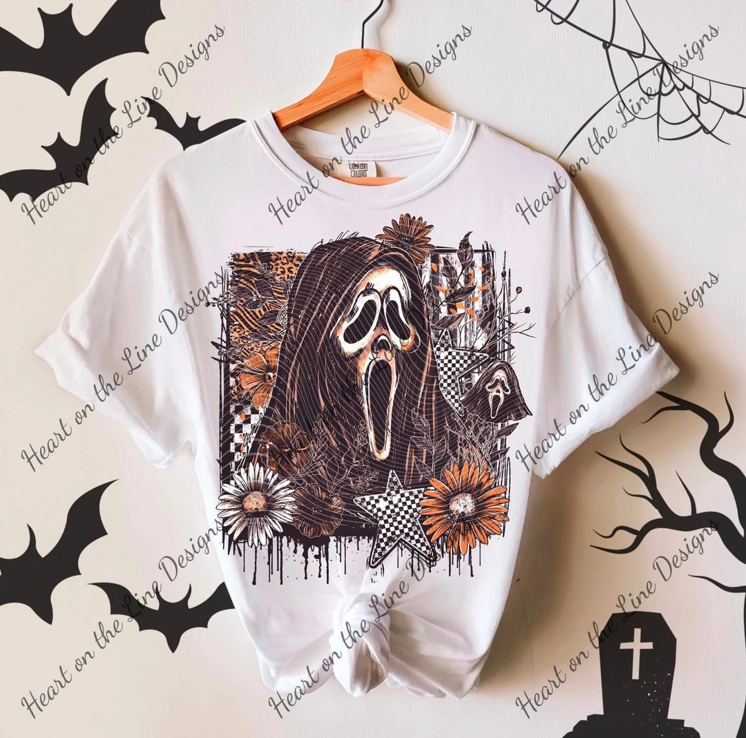 Ghostface_floral - Etsy