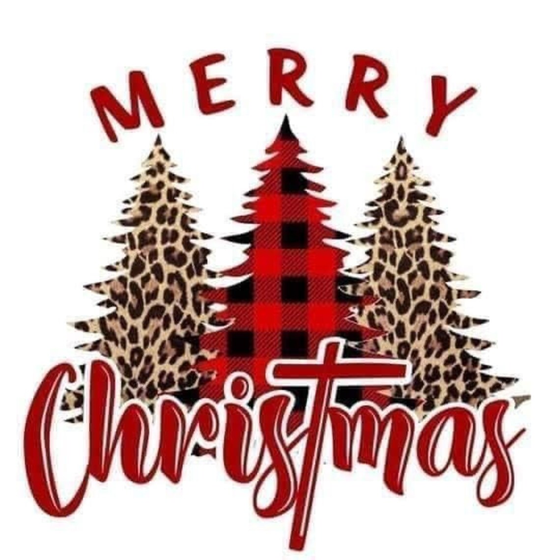 Leopard and Plaid Trees - Etsy