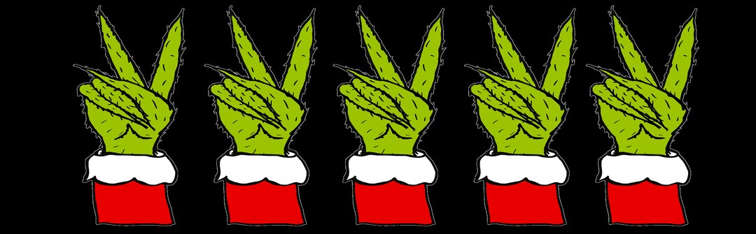 Grinch Peace Poket - Etsy
