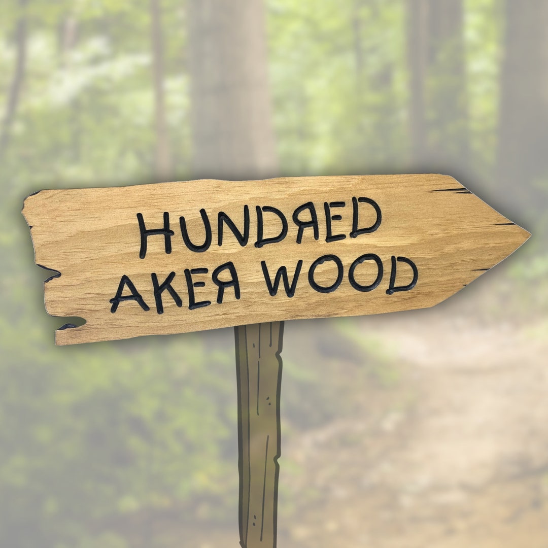 Hundred Aker Wood Sign Winnie the Poo - Etsy