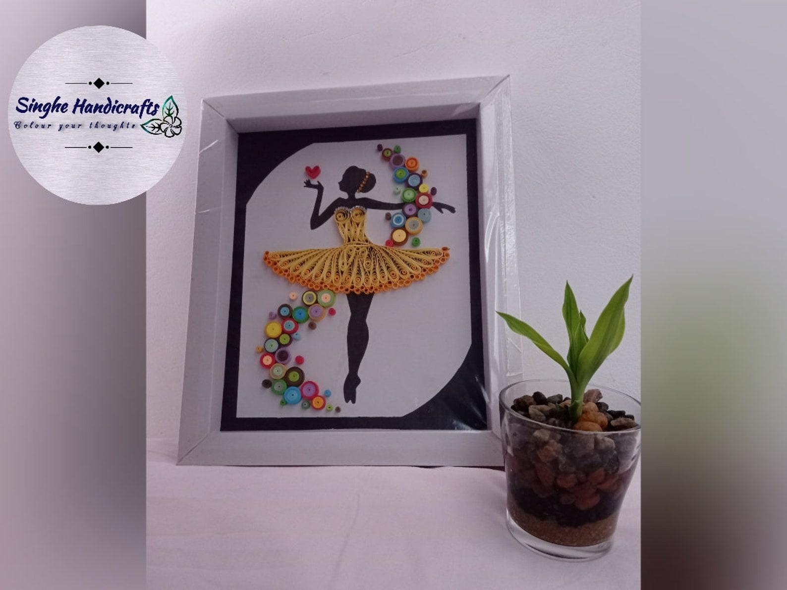 Ballet Dancer - Paper Quilling Art - Wall Art - Wedding Gift ...