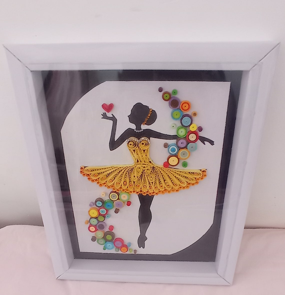 Ballet Dancer - Paper Quilling Art - Wall Art - Wedding Gift ...