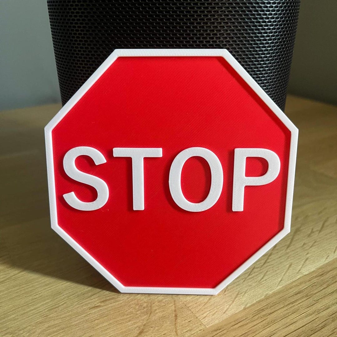 Mini Stop Sign - Desk Decor, Funny Office Gift - Etsy Australia