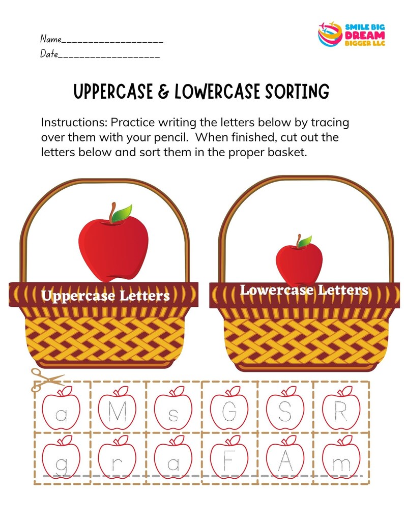 Alphabet-sorting Uppercase & Lowercase | Etsy