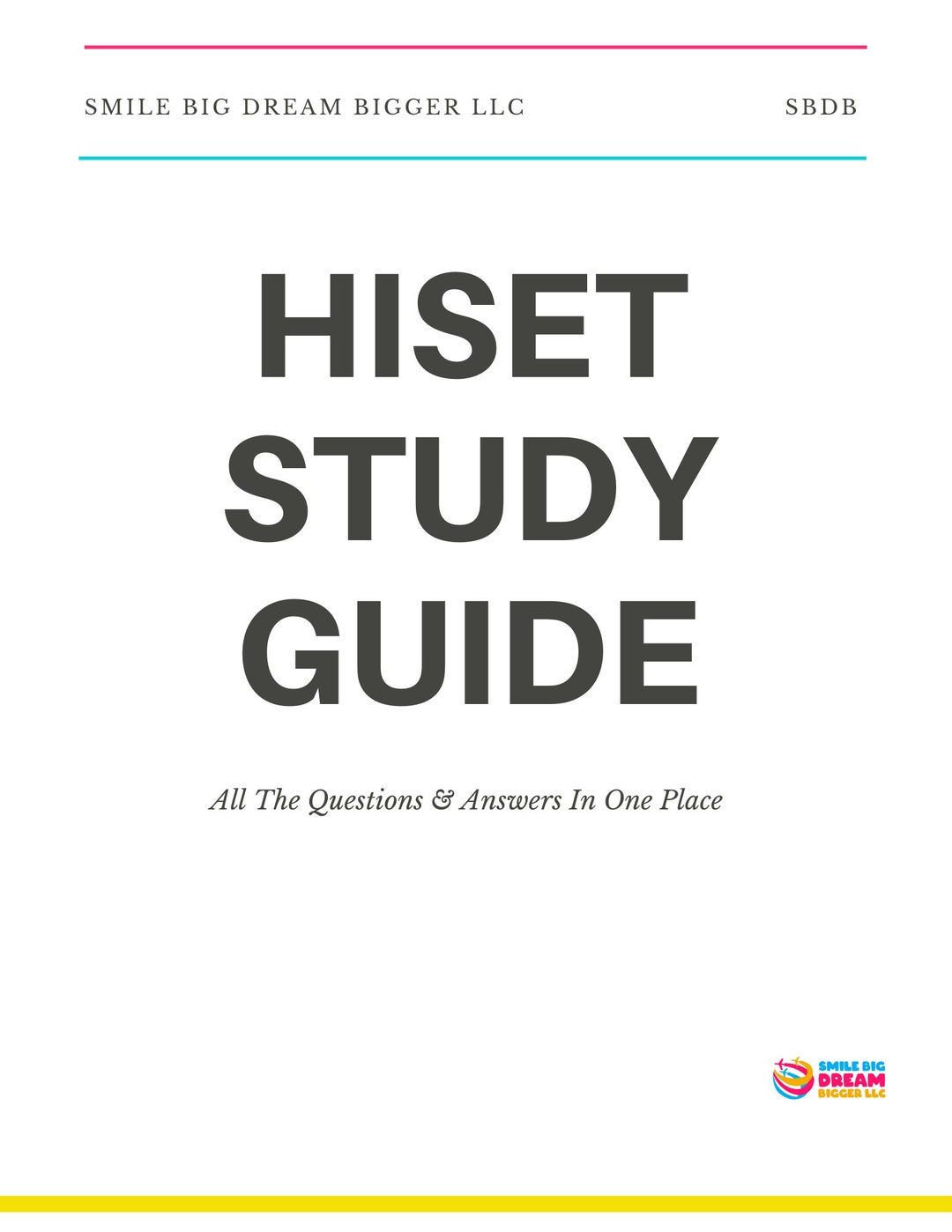 DIGITAL Complete Study Guide Bundle -HISET Study Guide With Answers ...