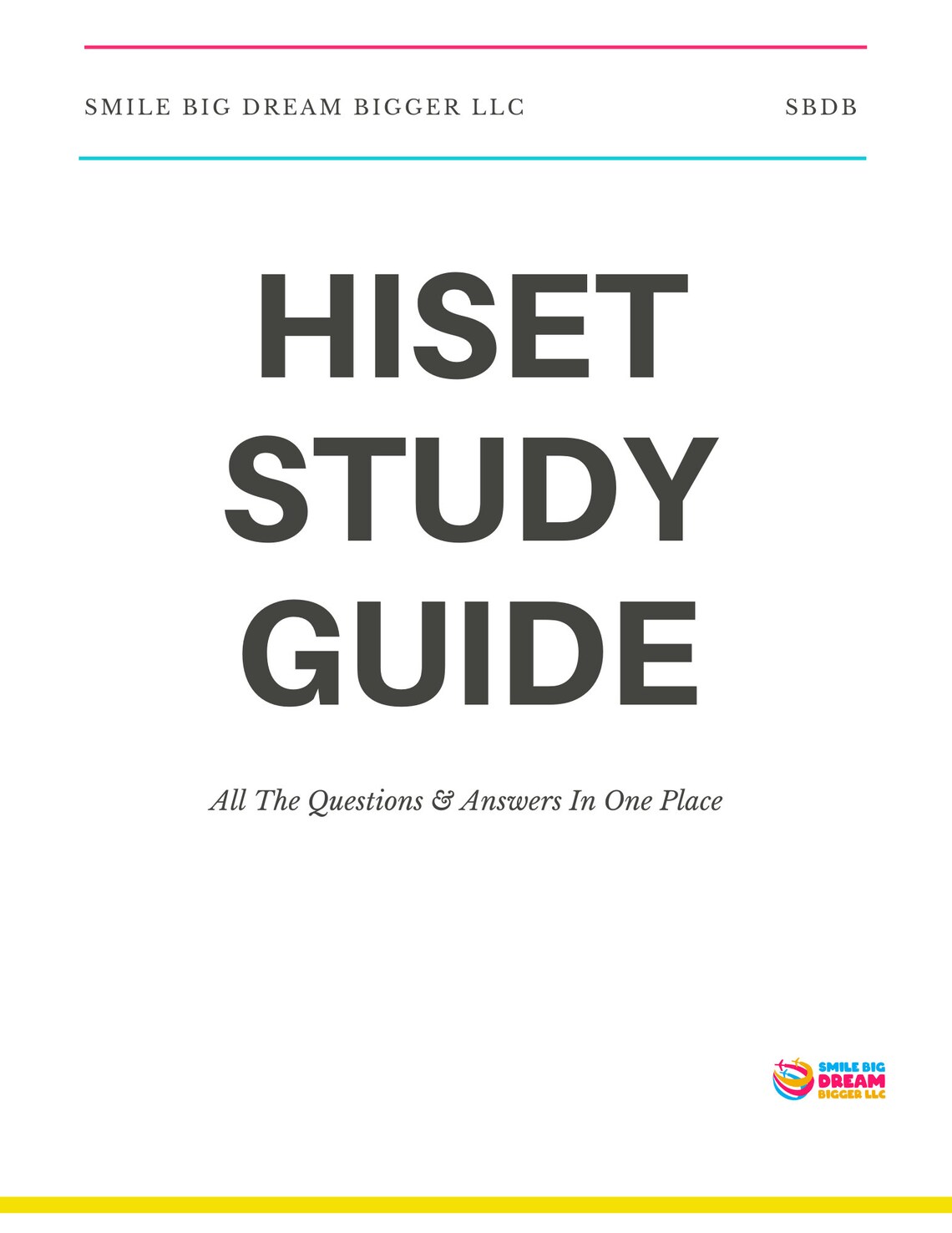 HISET Study Guide With Answers (digital Download) - Etsy