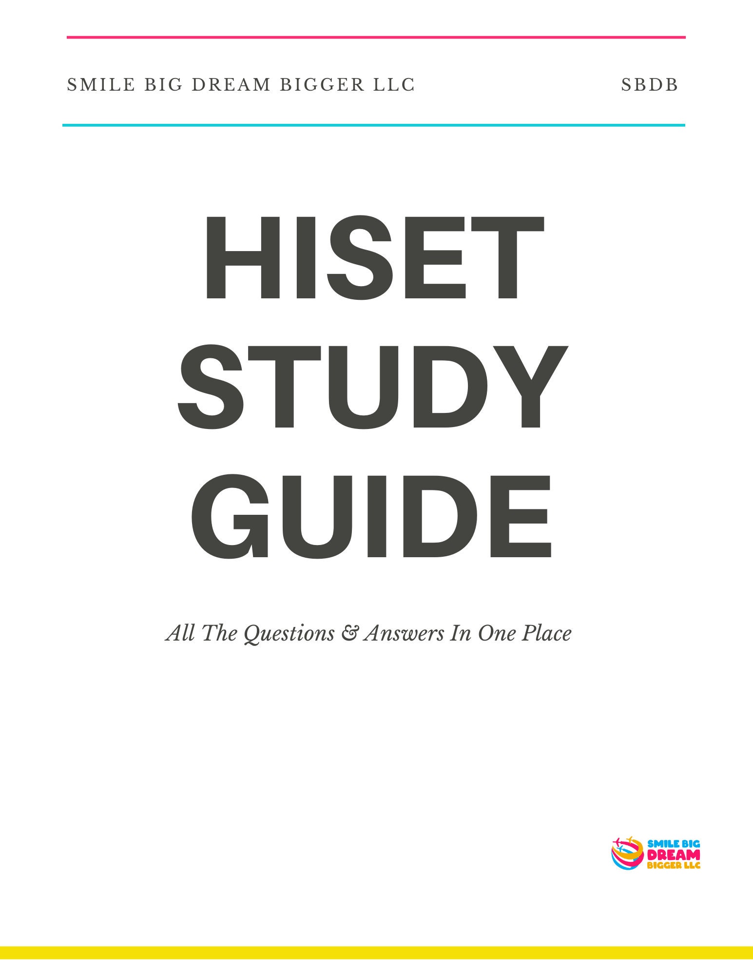 DIGITAL Complete Study Guide Bundle -HISET Study Guide With Answers ...