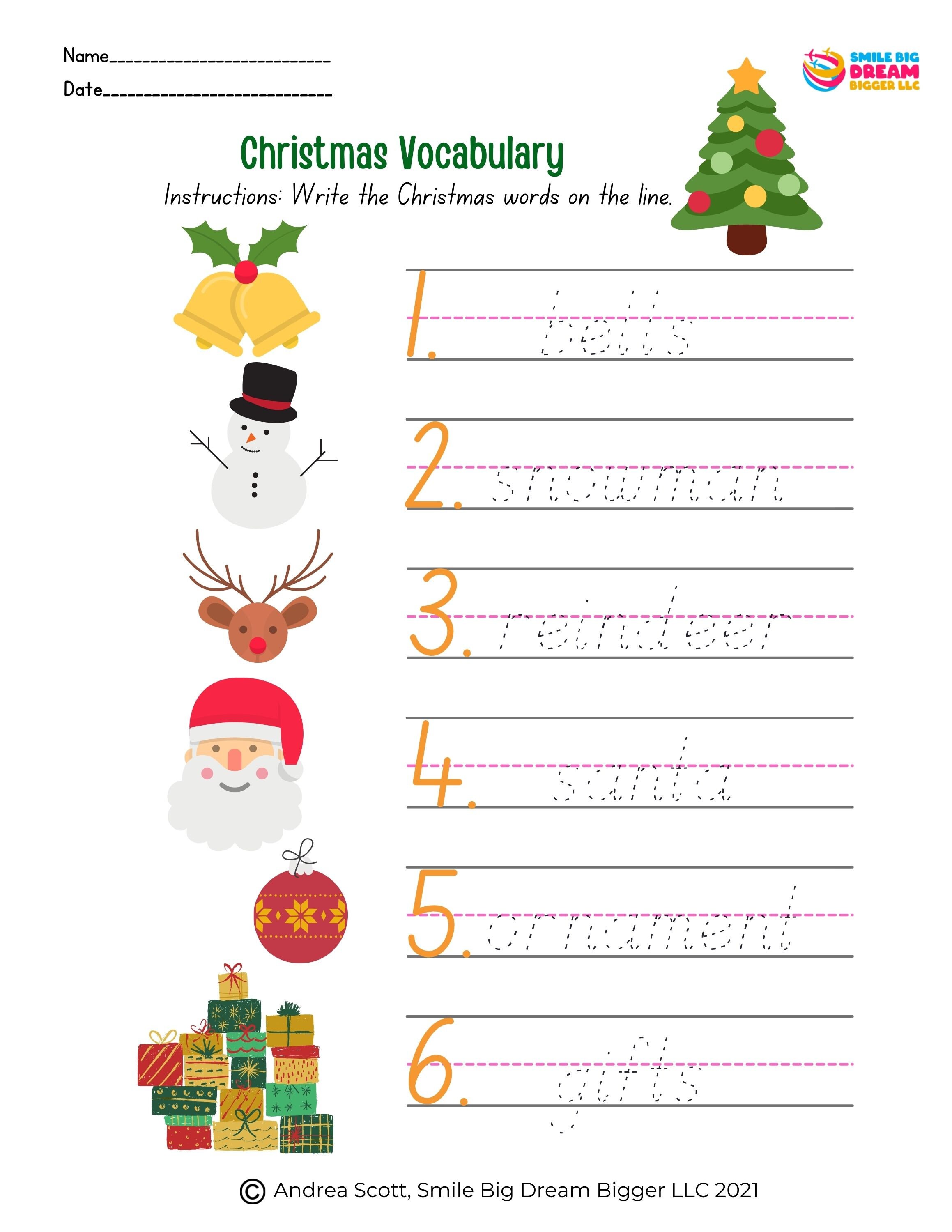 Prek- Holiday Theme Bilingual Workbook - Etsy