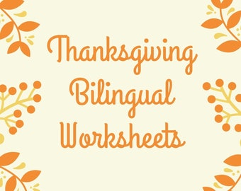 Thanksgiving Coloring Pages bilingual - Etsy