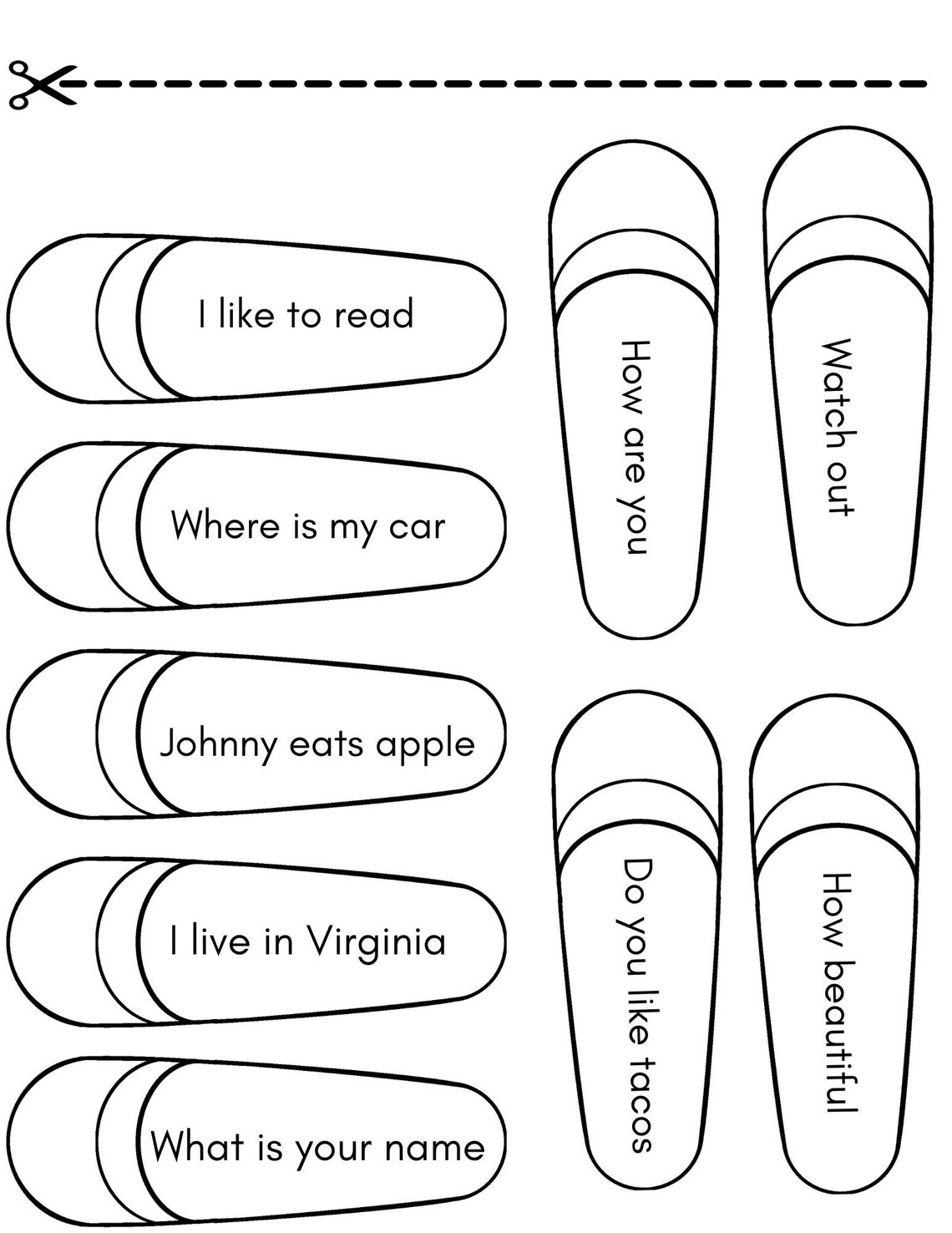 Thanksgiving English & Spanish Punctuation Marks Worksheet Cut and ...