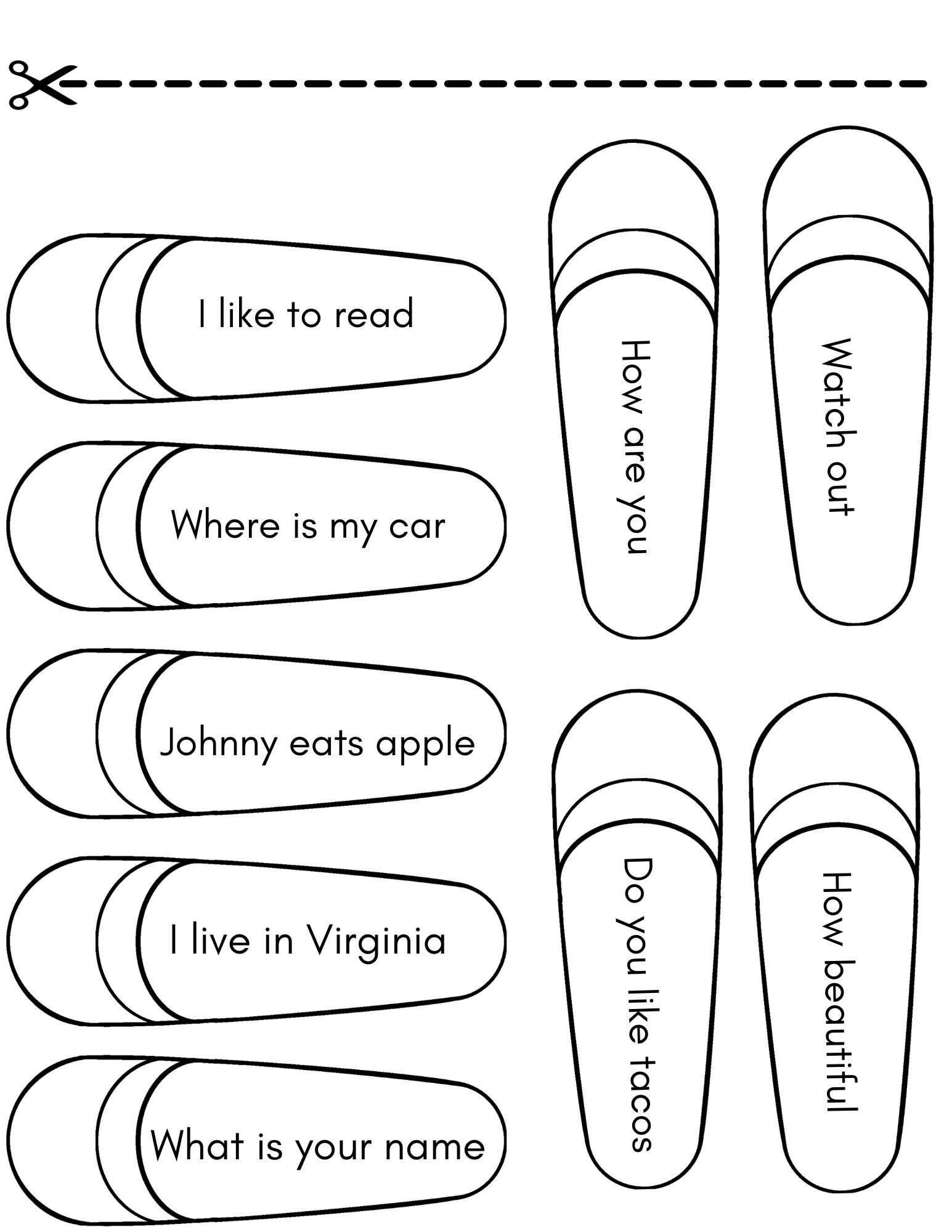 Thanksgiving English & Spanish Punctuation Marks Worksheet Cut and ...