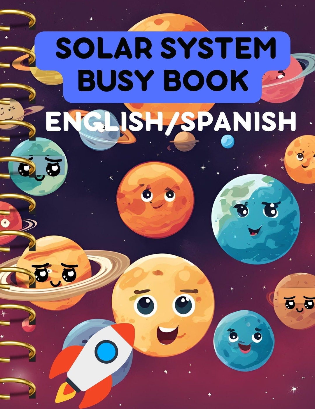 English/spanish Solar System Tracing and Coloring Book for Kids | Learn ...
