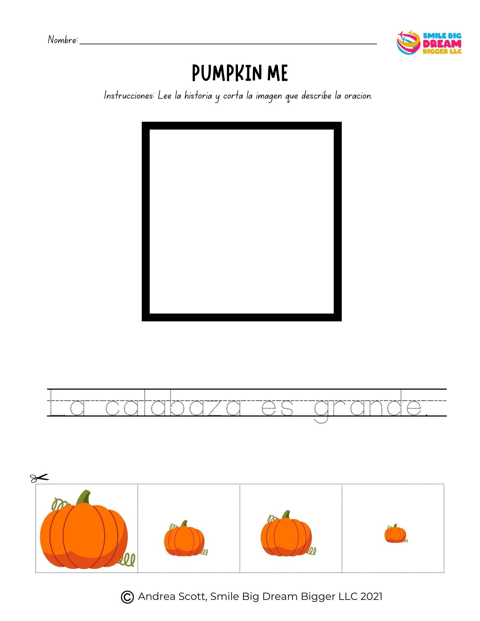 Make Your Own Halloween Story- Prek (bilingual Worksheets) - Etsy