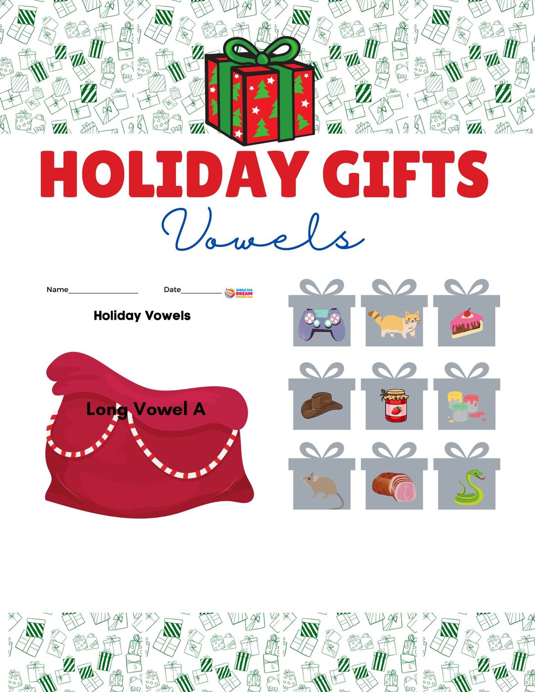 Winter Holiday Worksheets for Kids | Counting, Grammar, Basic Math ...