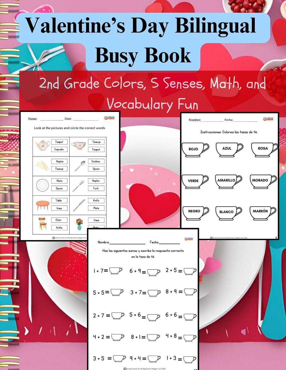 2nd Grade Valentine's Day Worksheet Bundle | Printable Valentines Day ...
