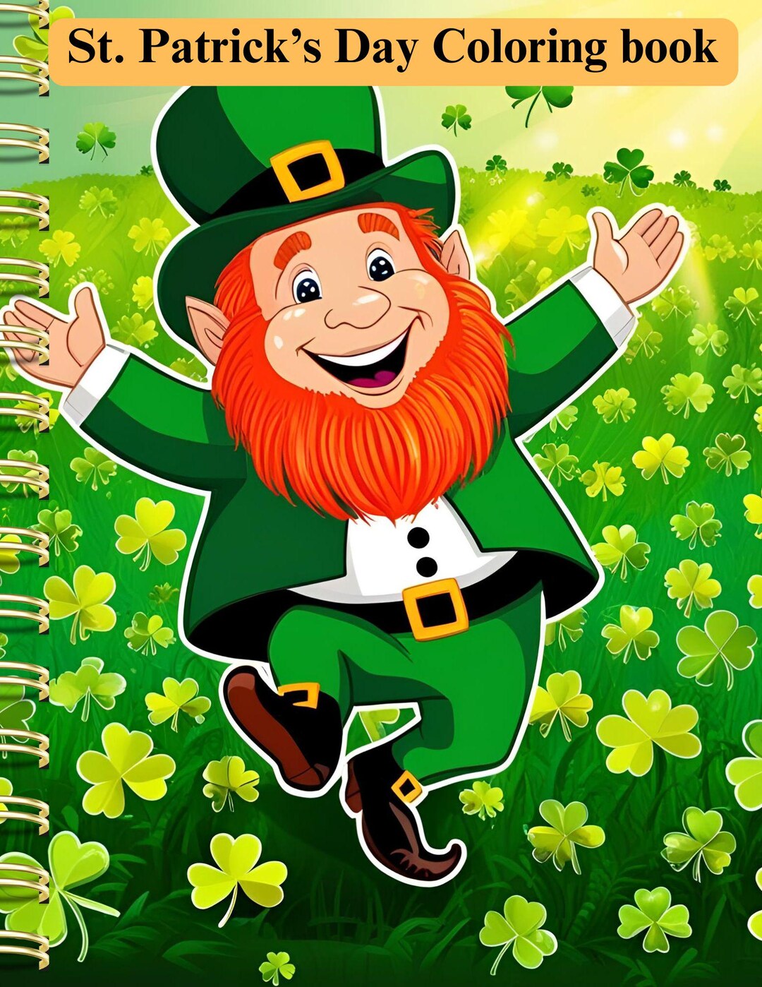 St. Patricks Day Coloring Page Set - Instant Download English ...