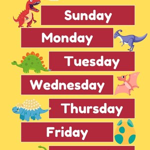 Dinosaur Set of 8 Educational Wall Art, Classroom Posters, Homeschool ...