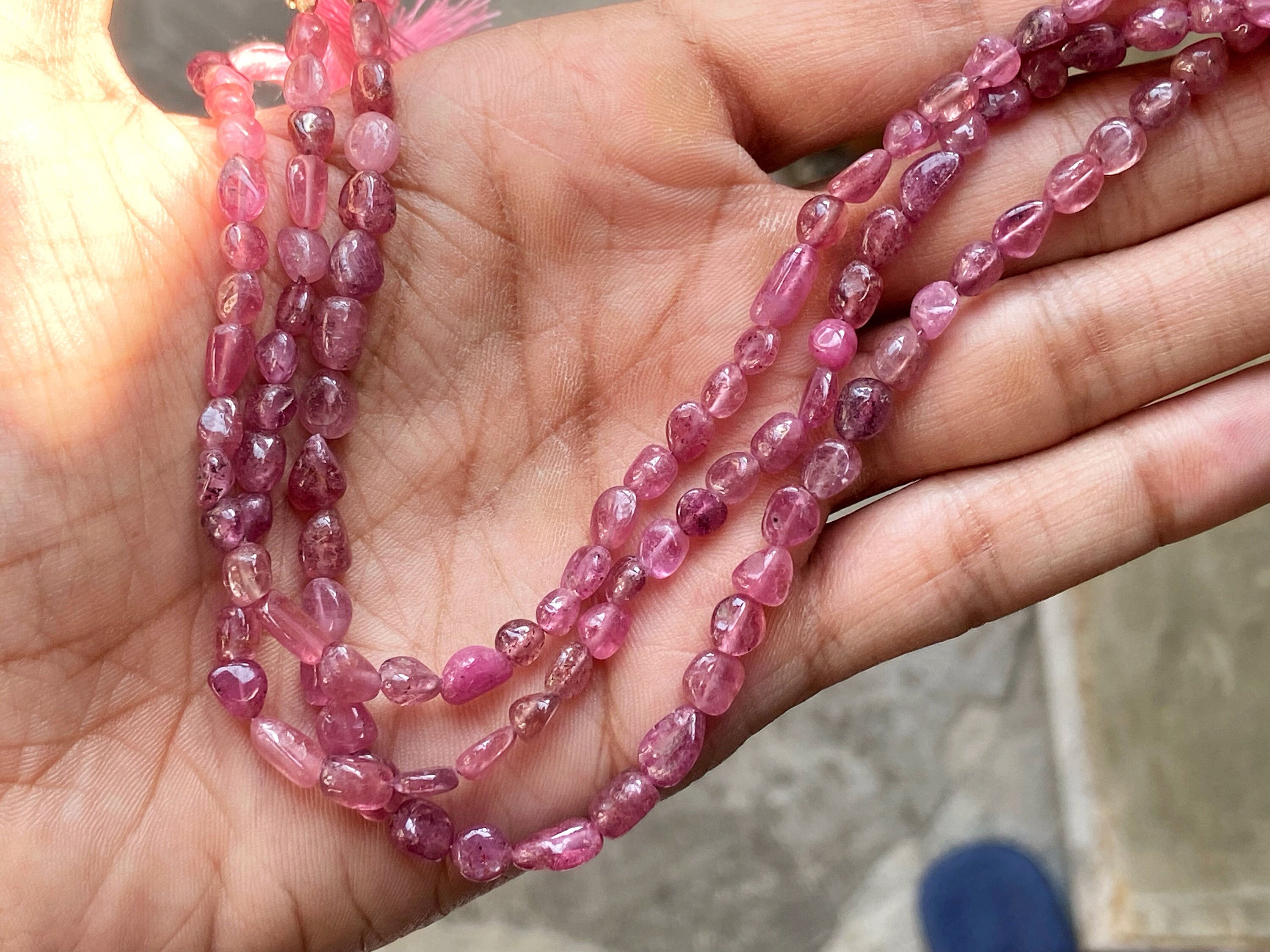 Gorgeous 100% Natural Ruby Glass Filling Oval Smooth Beads - Etsy