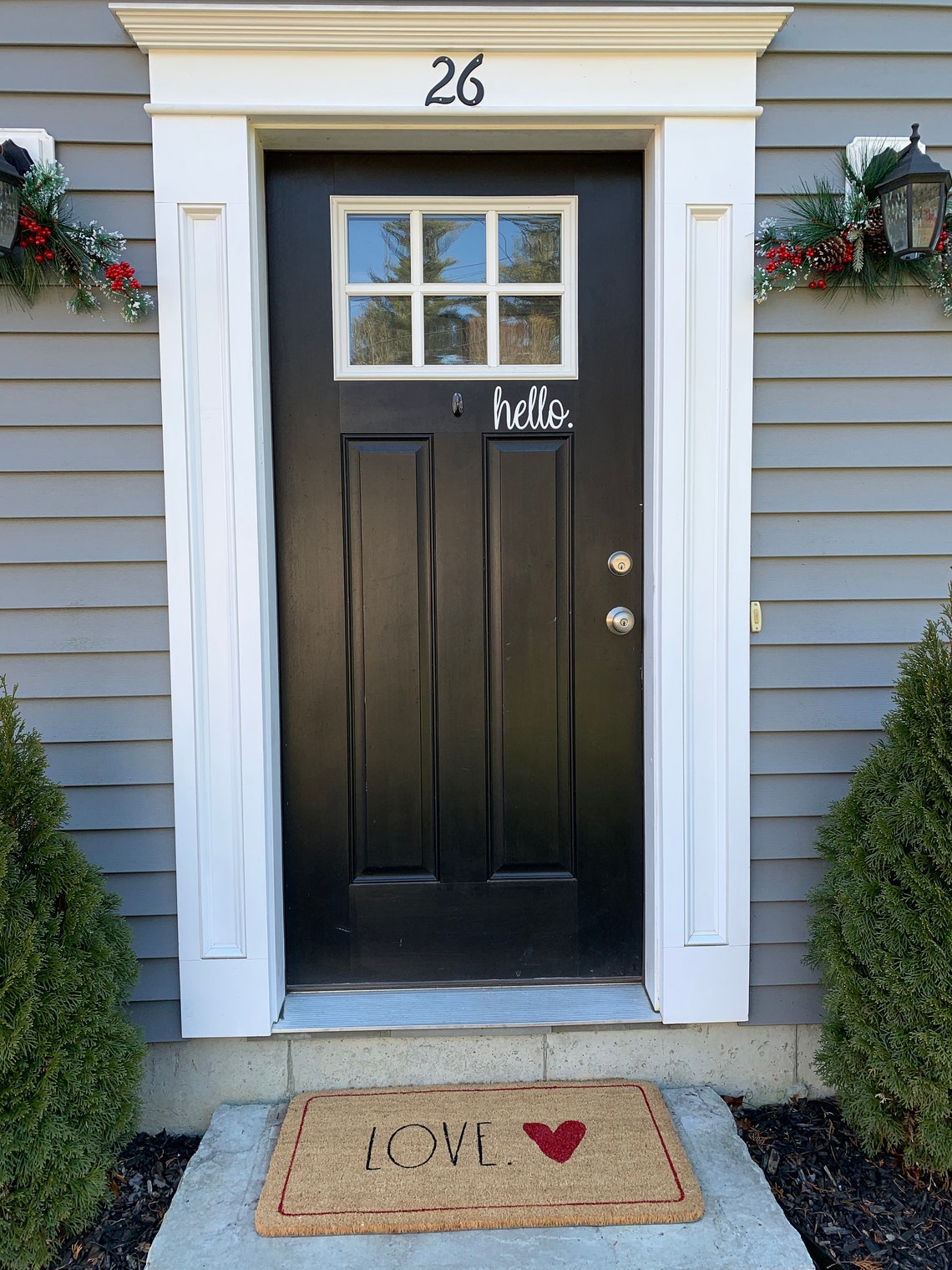Front Door Vinyl Sign - Etsy