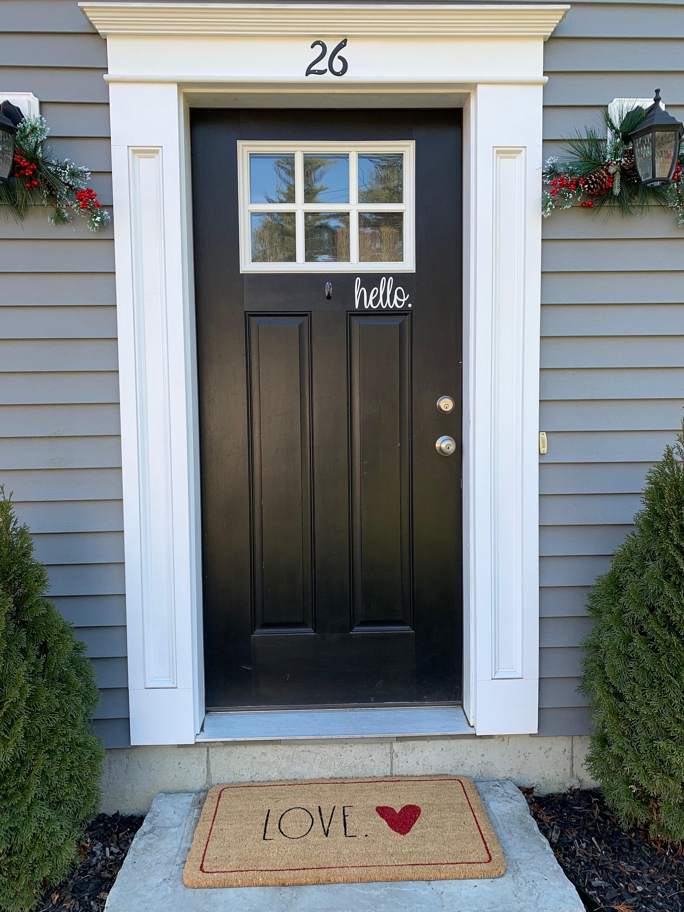 Front Door Vinyl Sign - Etsy