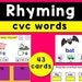 Rhyming CVC Words Phonics Activity Boom Cards|phonics Cards|phonics ...