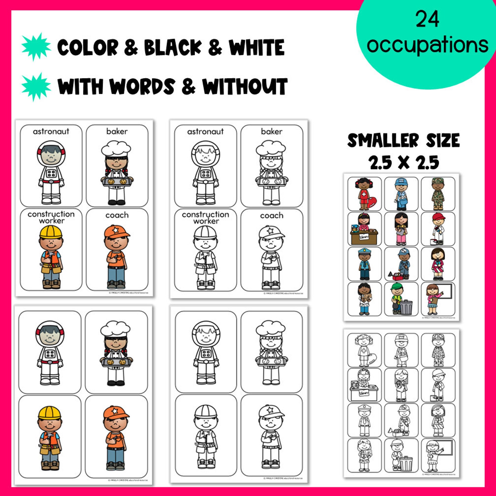 Community Helpers Flashcards for Kids Speech Therapy Materials ...