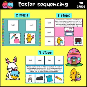 Sequencing Stories 2, 3, 4 Step - Easter Story Sequencing - Etsy