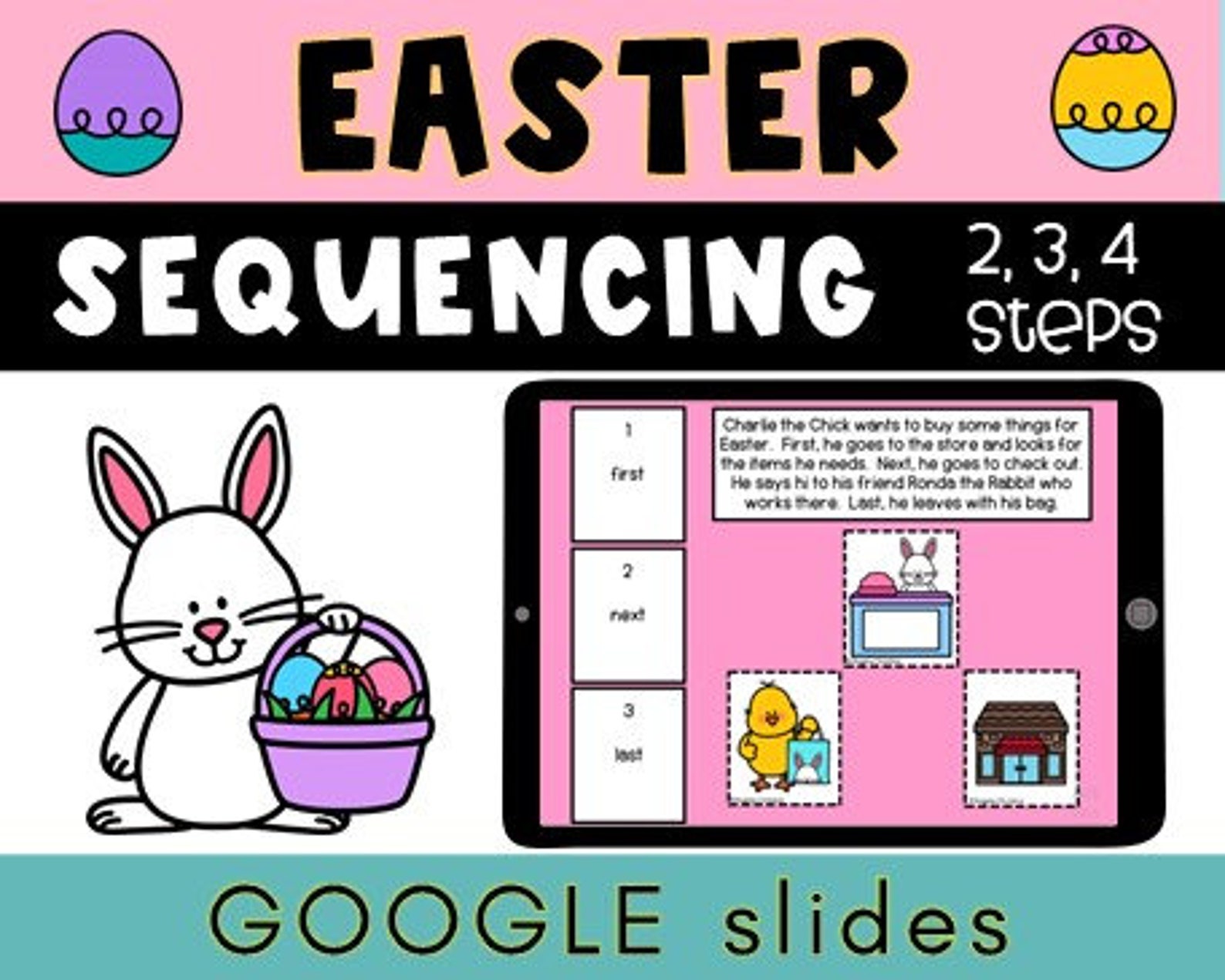 Easter Sequencing Stories With Pictures 2, 3, 4 Step Sequences First ...