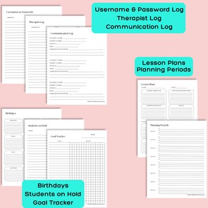 Data Collection, SLP Planner, Document Organizer, SLP Data Tracker, SLP ...