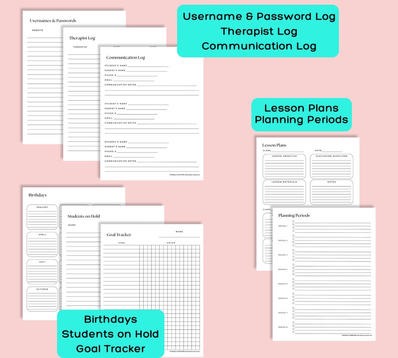Data Collection, SLP Planner, Document Organizer, SLP Data Tracker, SLP ...