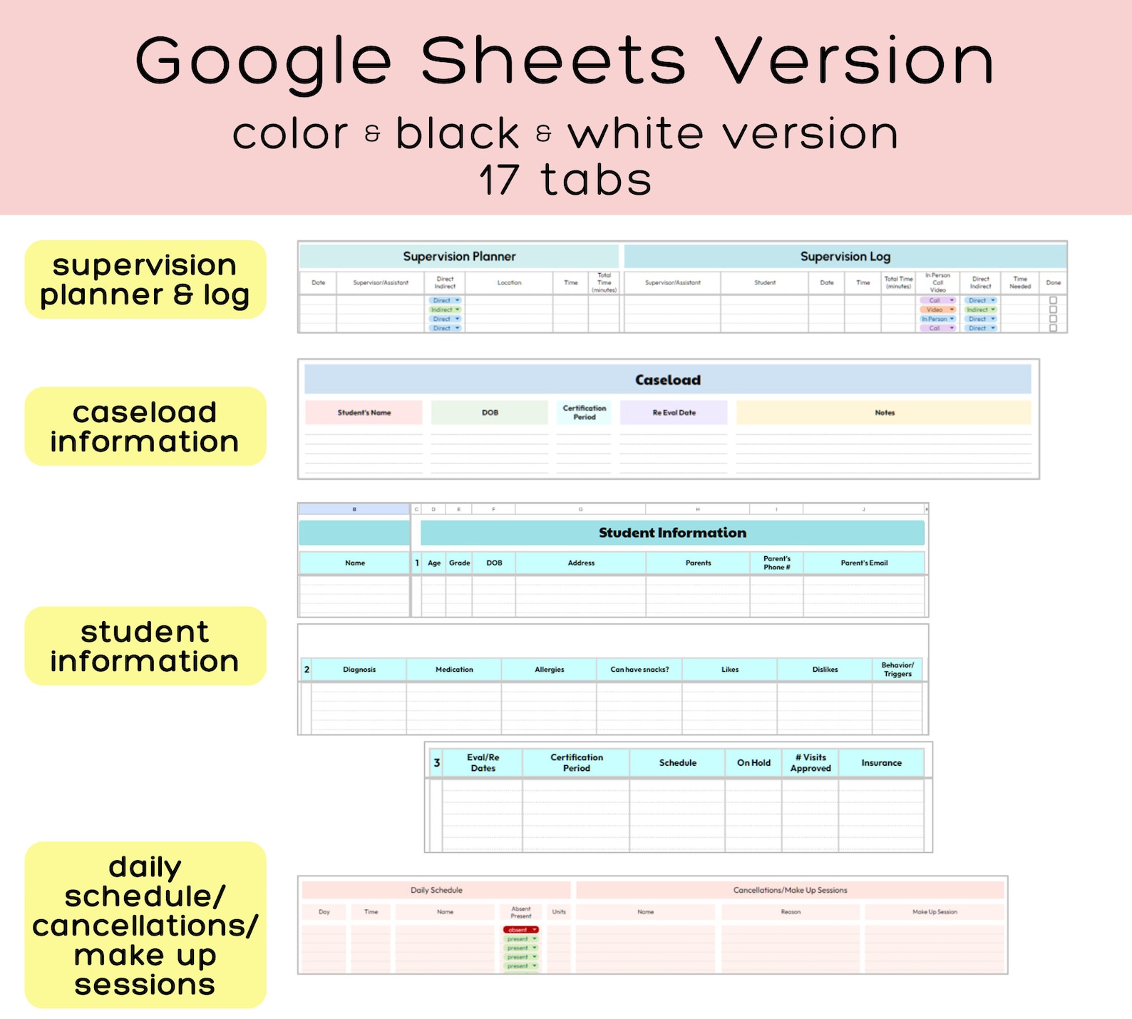 Data Collection, SLP Planner, Document Organizer, SLP Data Tracker, SLP ...