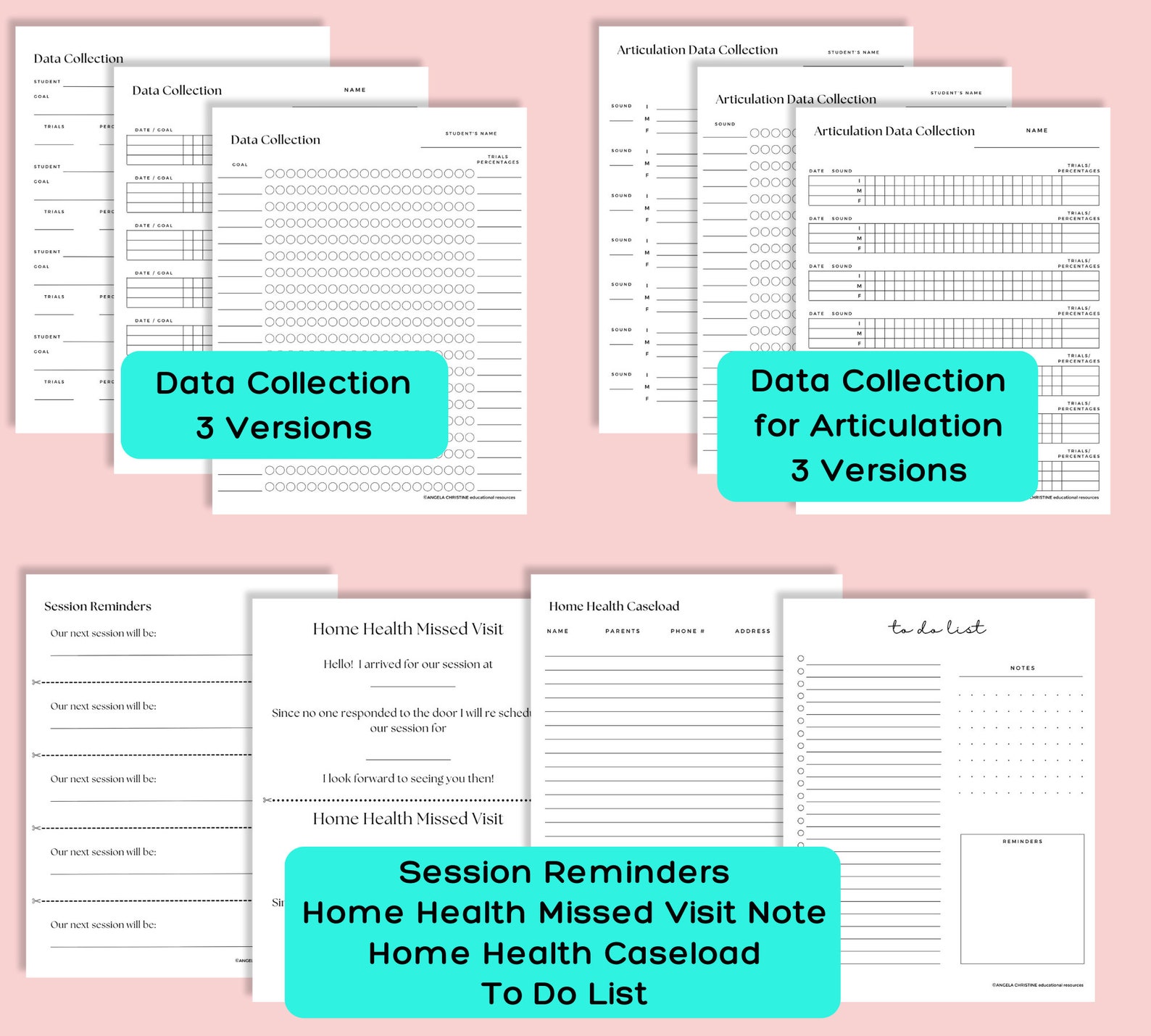 Data Collection, SLP Planner, Document Organizer, SLP Data Tracker, SLP ...