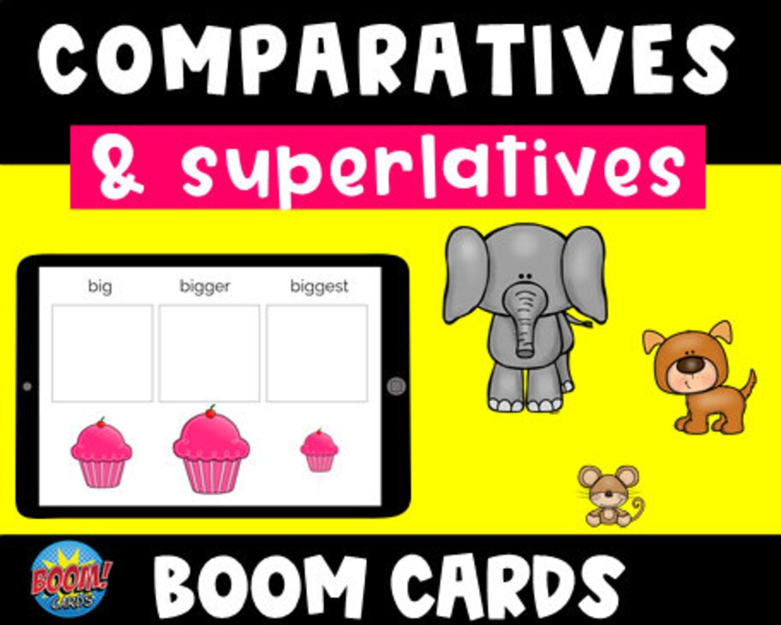 Comparatives and Superlatives Activities Boom Cards | Etsy