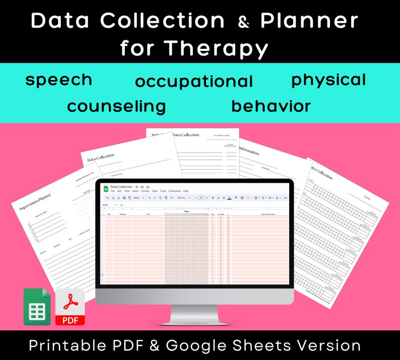 Data Collection, SLP Planner, Document Organizer, SLP Data Tracker, SLP ...