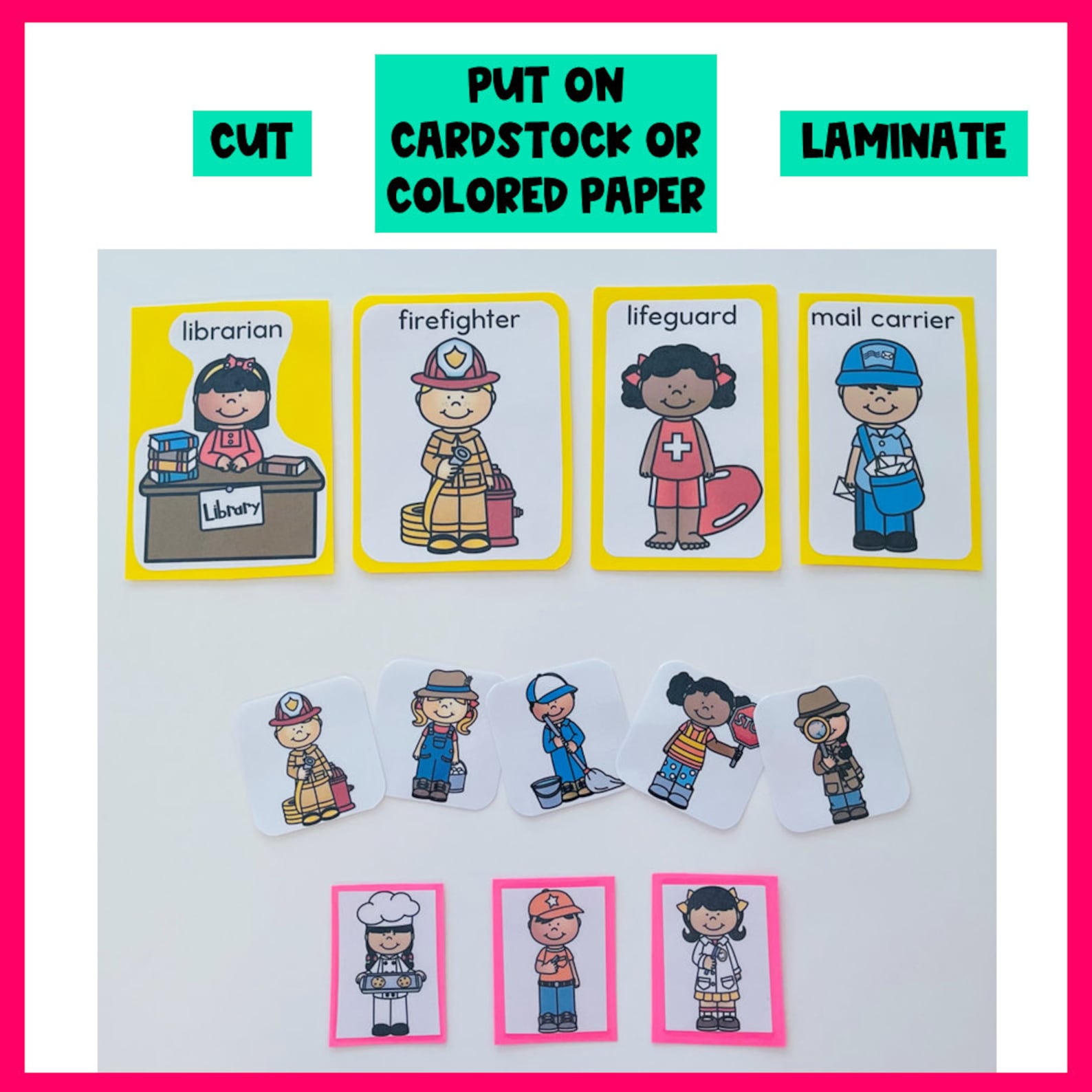 Community Helpers Flashcards for Kids Speech Therapy Materials ...