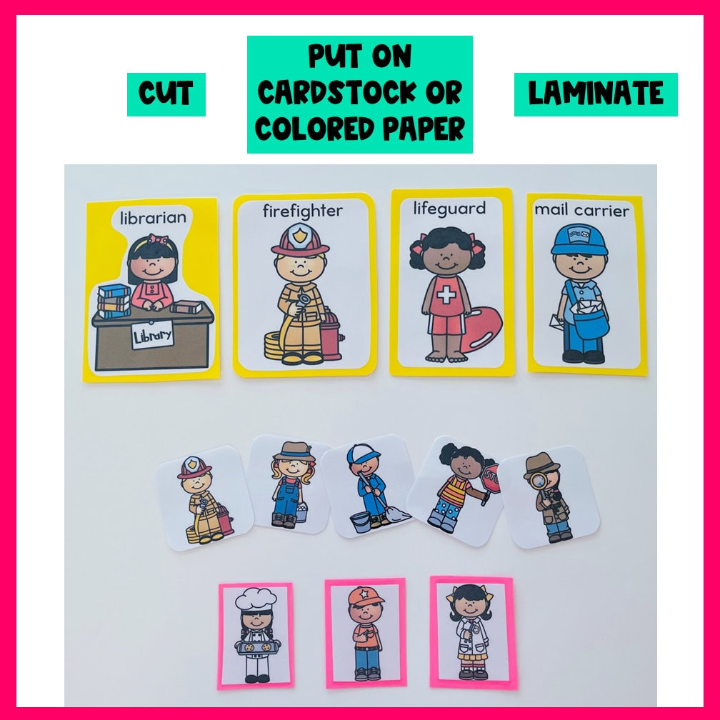Community Helpers Flashcards for Kids Speech Therapy Materials ...