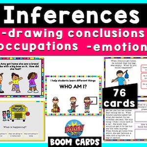 Making Inferences Boom Cards Digital Learning Activities - Etsy