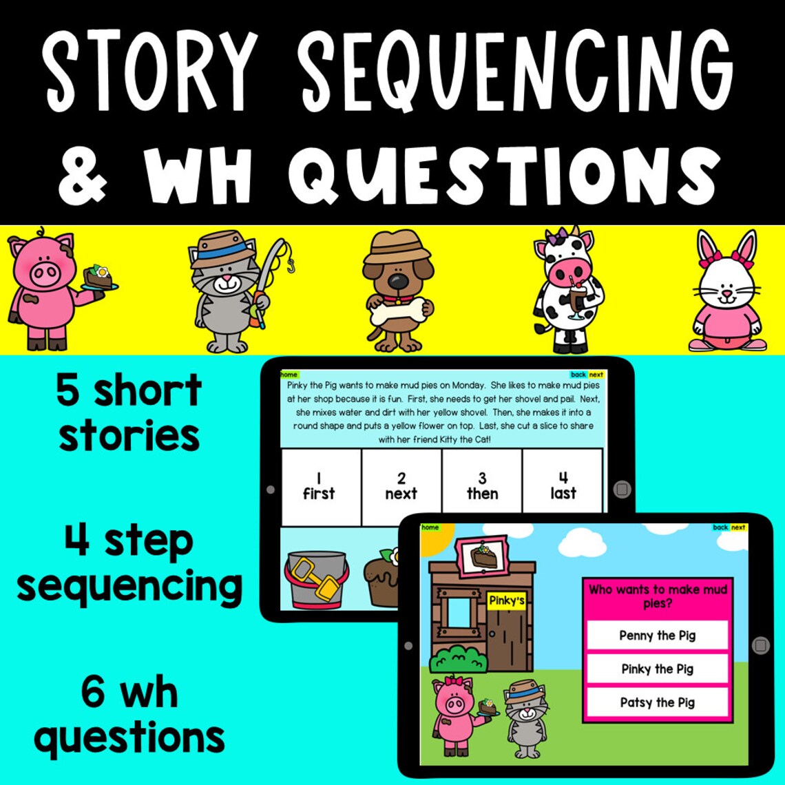 Sequencing Stories With Pictures Boom Cards - Etsy