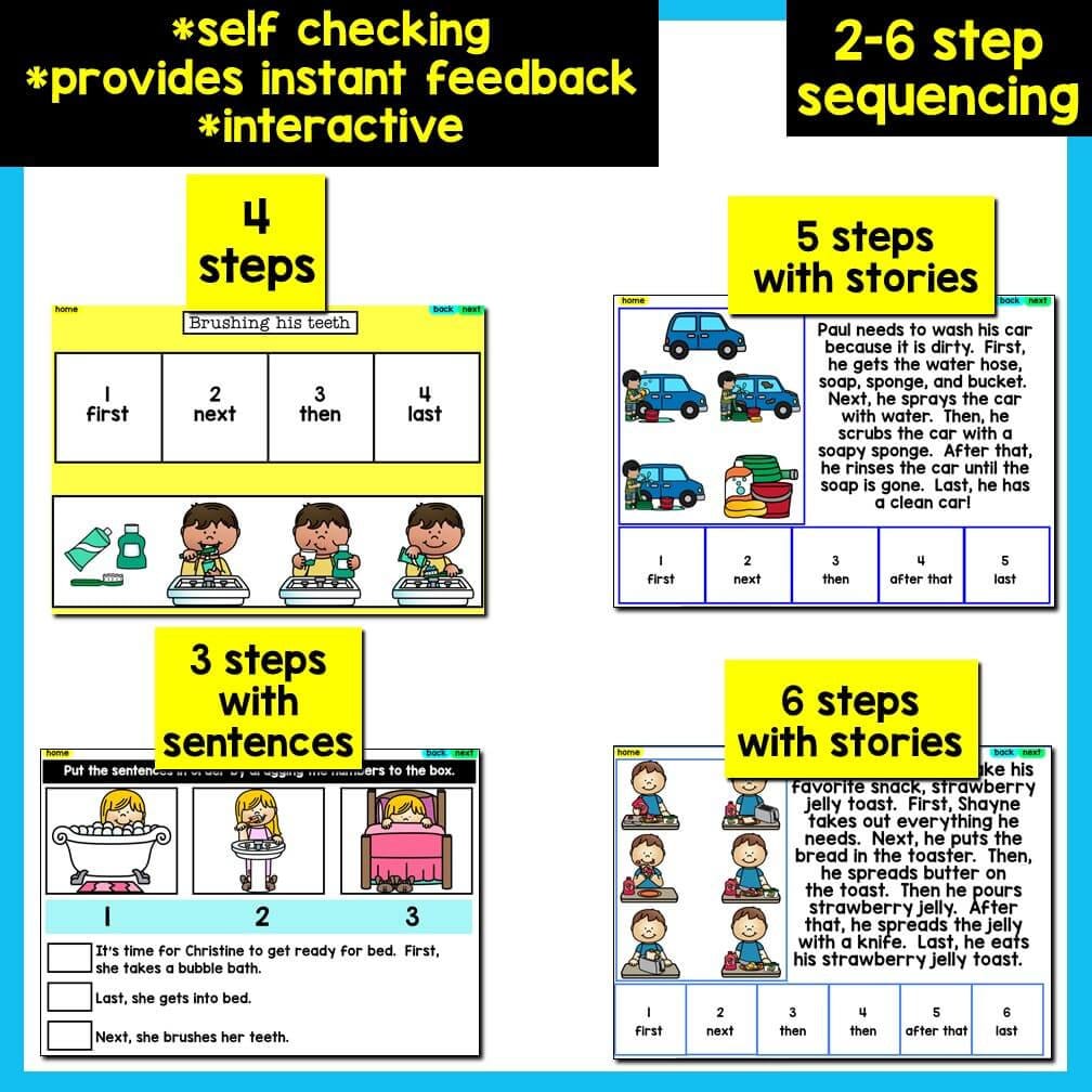 Sequencing Stories With Pictures Boom Cards - Etsy