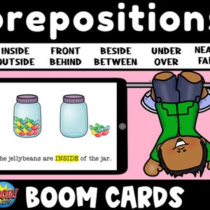 Prepositions Activities Boom Cards language & grammardigital | Etsy