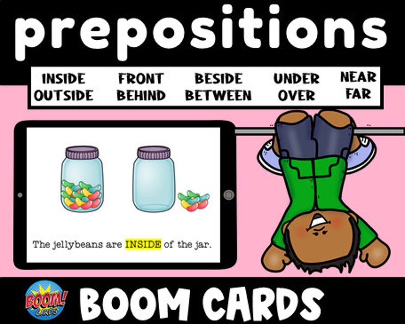 Prepositions Activities Boom Cards language & Grammardigital | Etsy