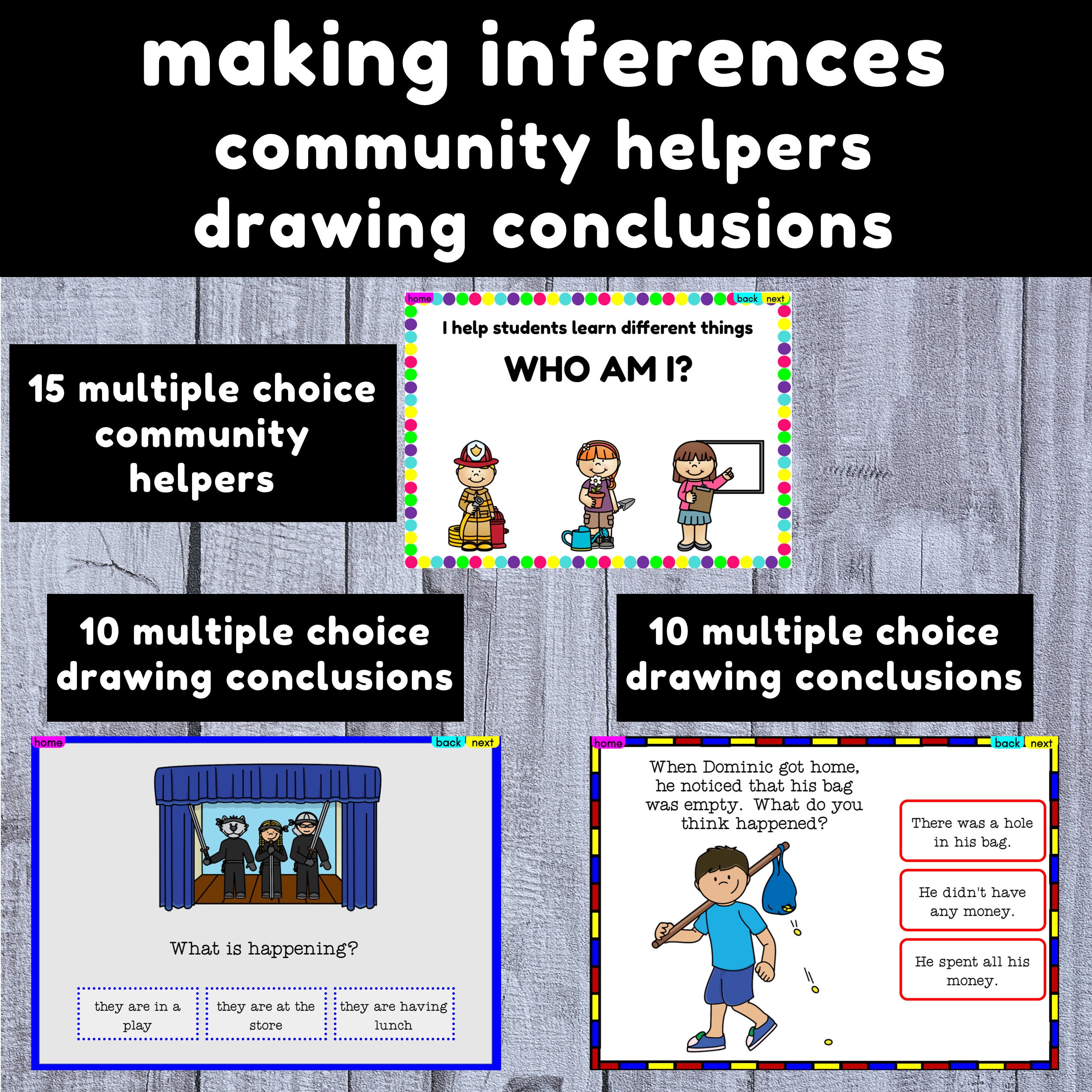 Making Inferences Boom Cards Digital Learning Activities - Etsy