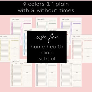 Daily Schedule SLP SLPA Planner SLP Data Sheet, Organization Printables ...