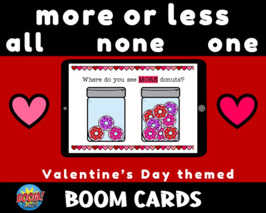 More or Less | All None One BOOM CARDS - Etsy