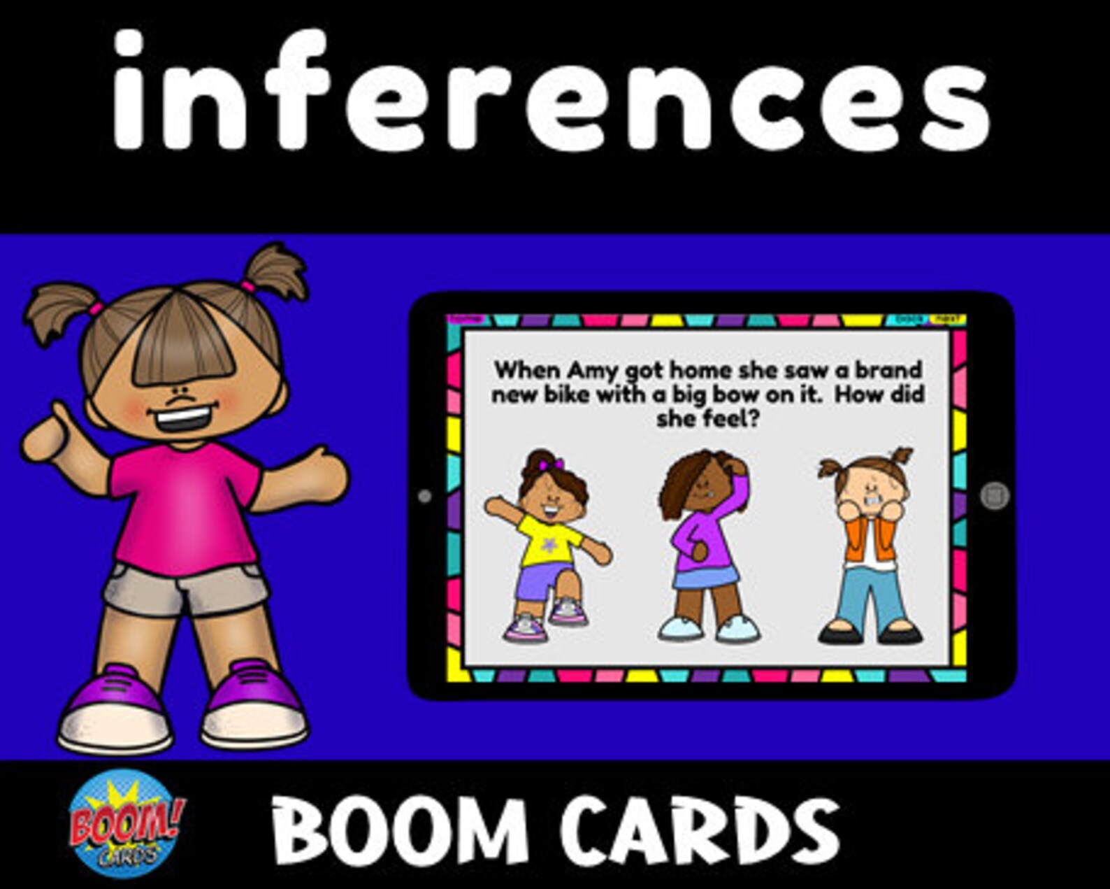 Making Inferences Boom Cards digital learning activities | Etsy