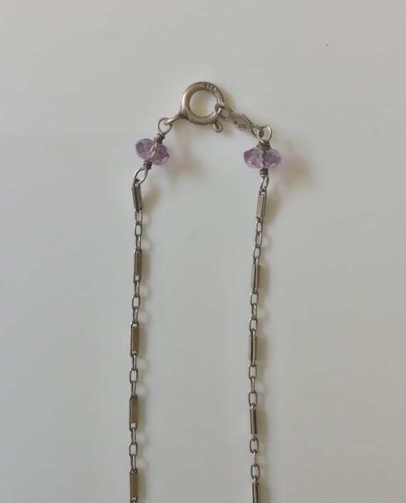 Vintage 80s 90s sterling silver amethyst and seed bea… - Gem